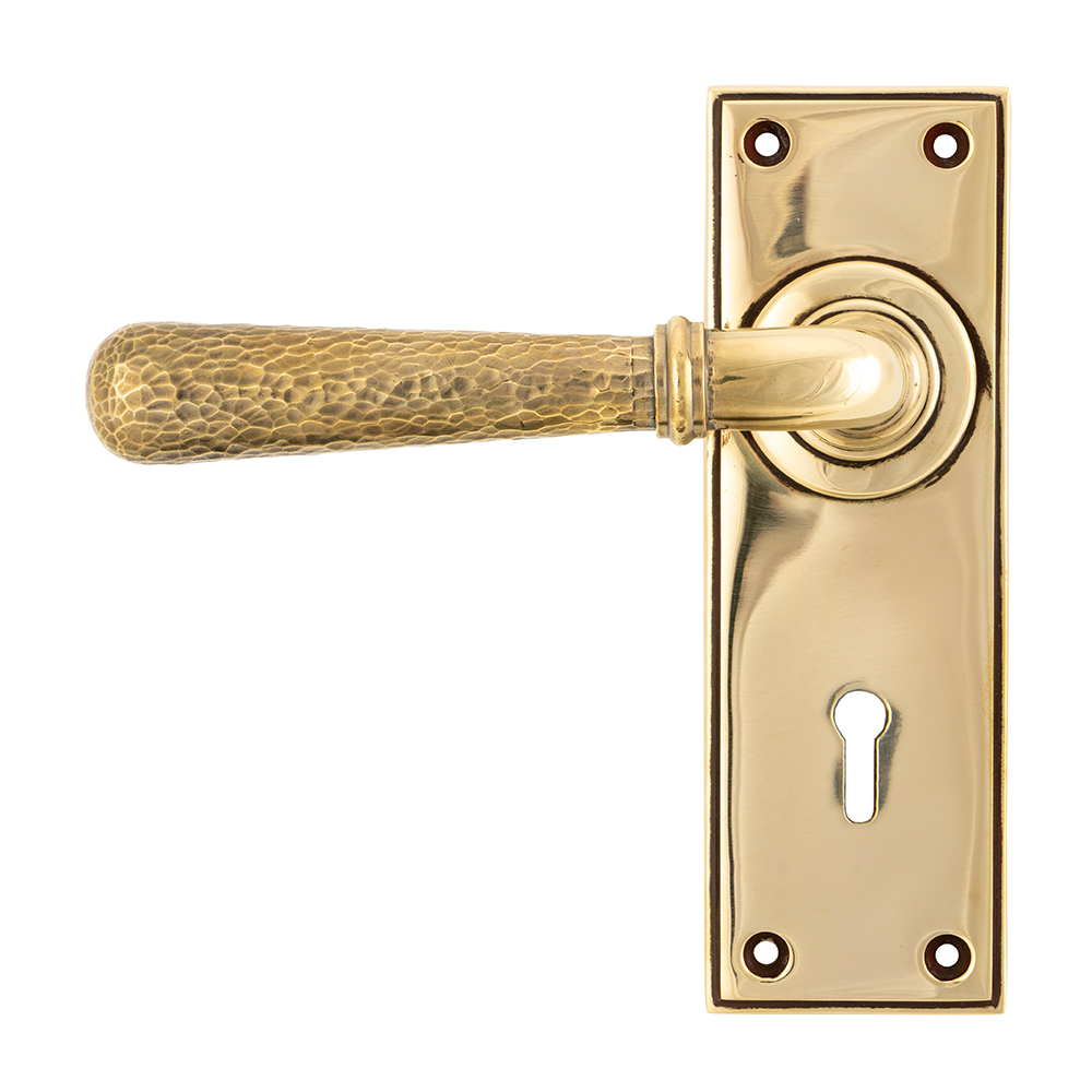 Hammered Newbury Lever Lock Set - Shop 4 Handles